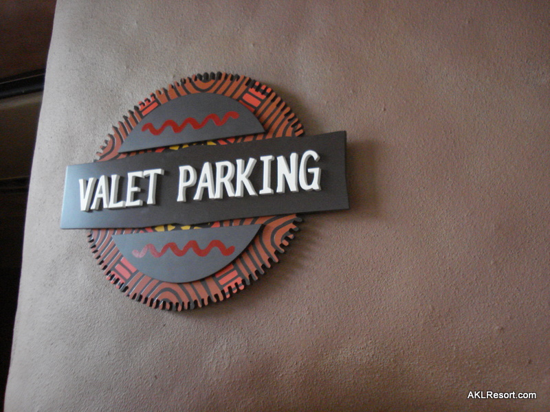 Valet sign | Disney's Animal Kingdom Lodge Fan Site